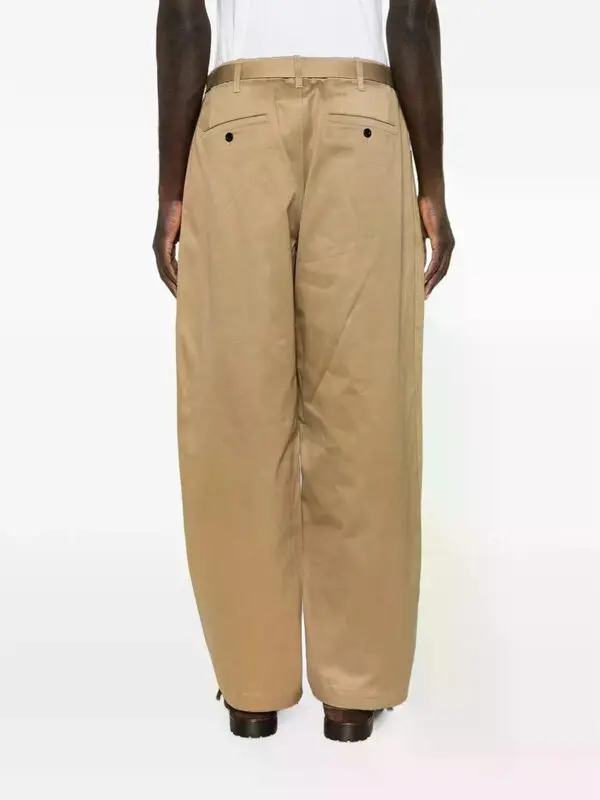 Sacai Belted Pleated Trousers
