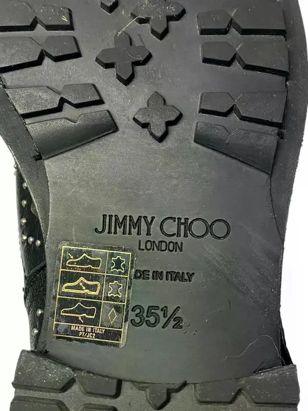 JIMMY CHOO Studded Biker Boots