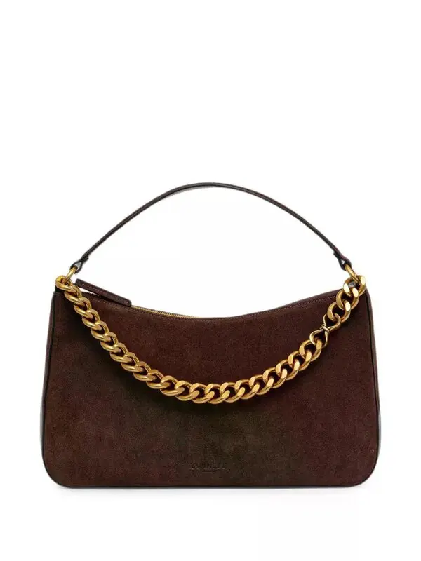 TWINSET Chain-link Suede Tote Bag