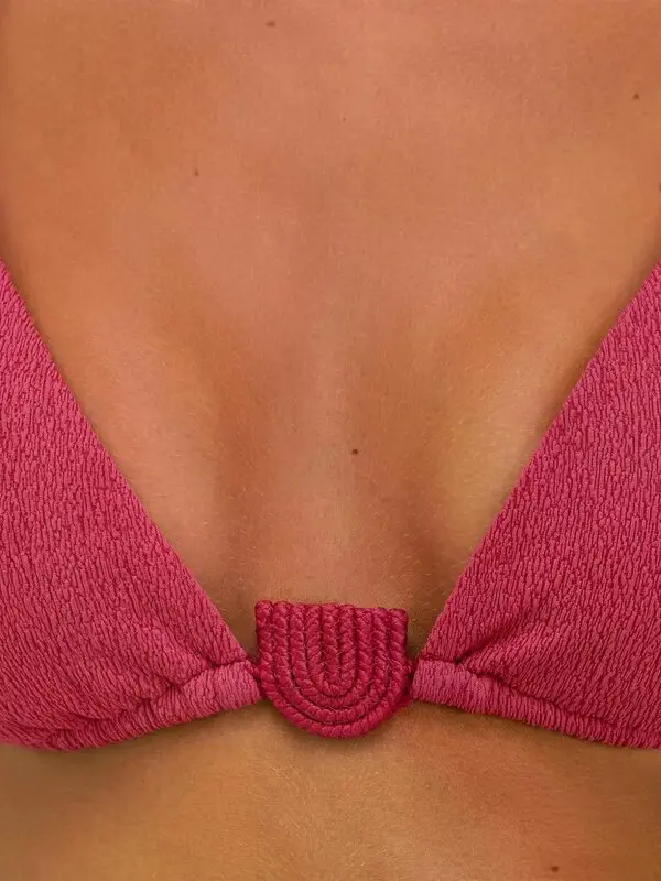 VIX PAULA HERMANNY Firenze Textured Triangle Bikini Top