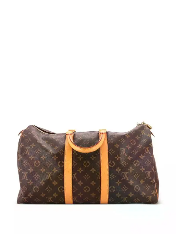LOUIS VUITTON Keepall Bag Monogram Canvas 45 Satchel - Brown