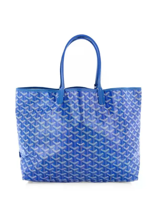 Goyard Saint Louis Coated Canvas Pm Tote Bag - Blue