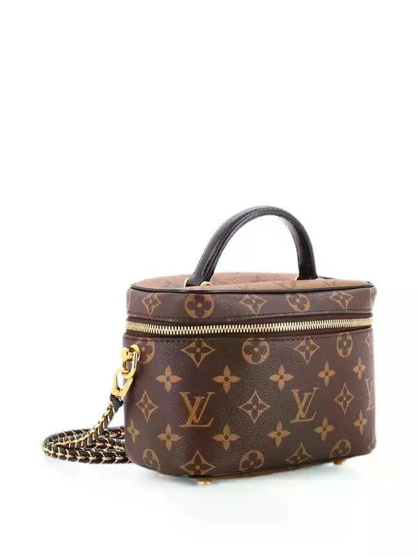 LOUIS VUITTON Vanity Handbag Reverse Monogram Canvas Pm Satchel