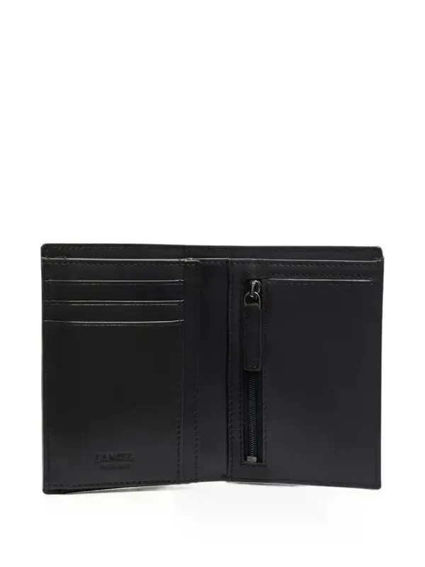 LANCEL Leon Monogram-embossed Leather Wallet