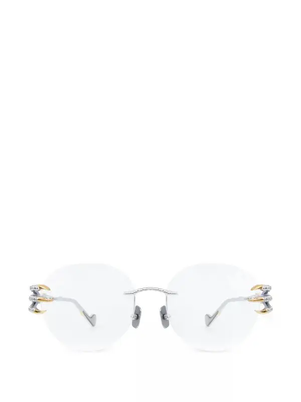 Anna-Karin Karlsson Claw Rimless Round-frame Glasses