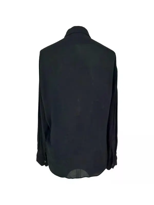 Celine Button-up Long-sleeve Blouse