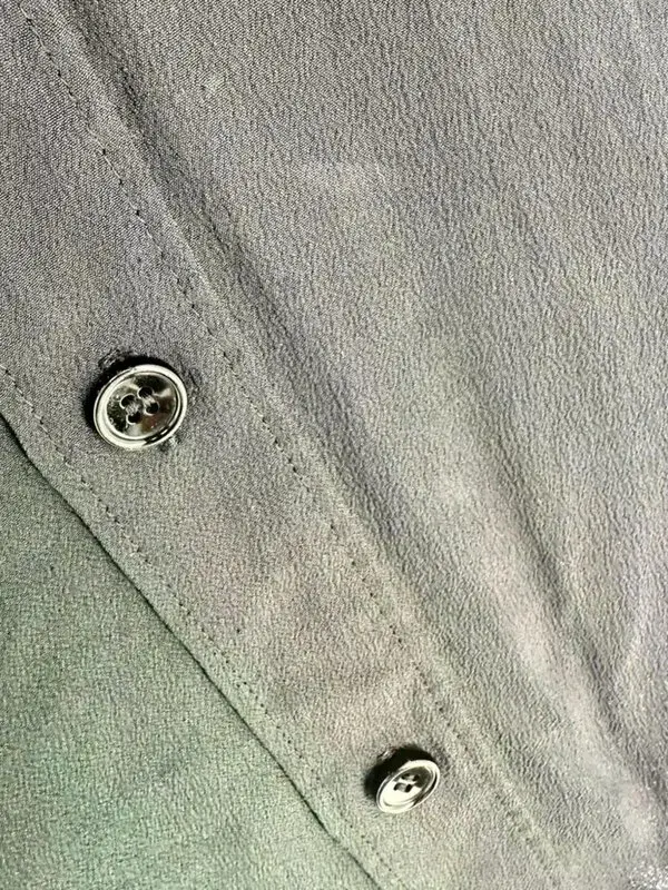 Celine Button-up Long-sleeve Blouse