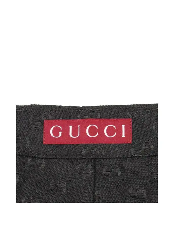 Gucci Logo Pattern Denim Shorts