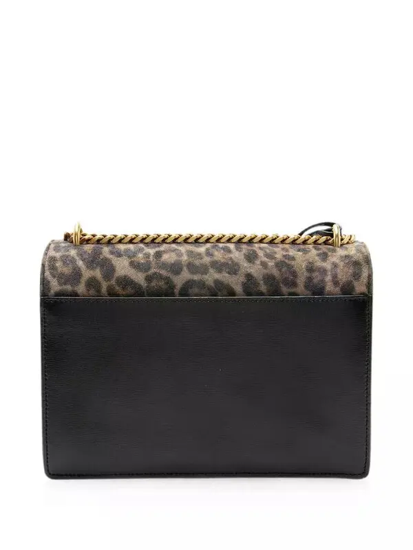 Saint Laurent Leopard Printed Sunset Shoulder Bag