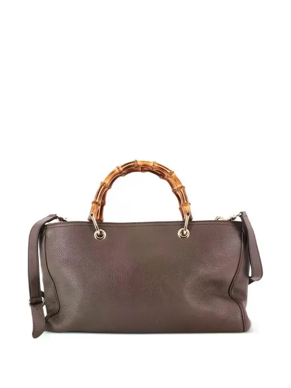 Gucci Bamboo Shopper Leather Medium Tote Bag