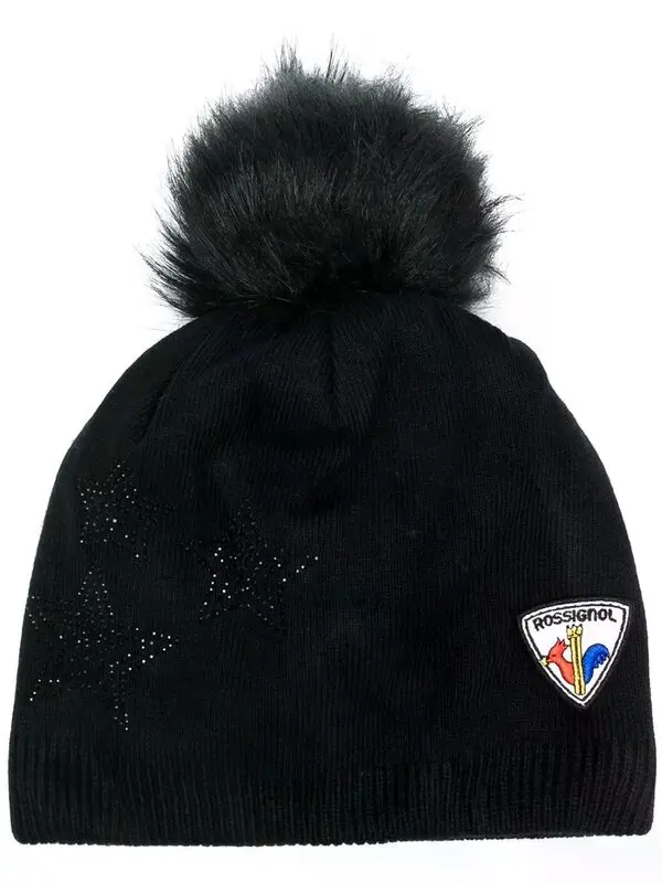 Rossignol Star Motif Beanie - Black