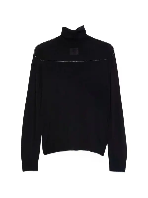 SEMICOUTURE Roll-neck Wool Sweater