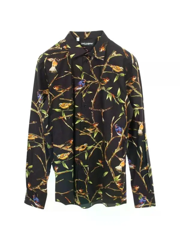 Dolce & Gabbana 2020s Bird-print Shirt