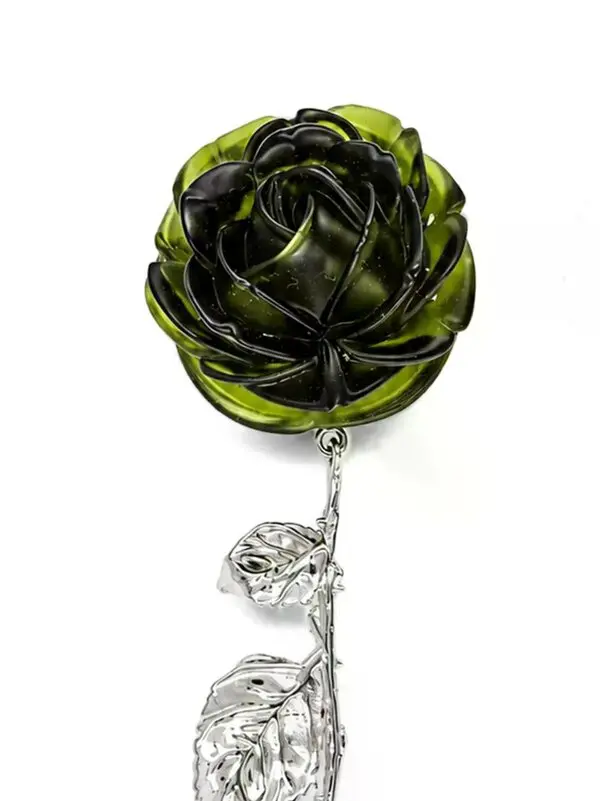 Magda Butrym Asymmetric Rose Pendant Earrings