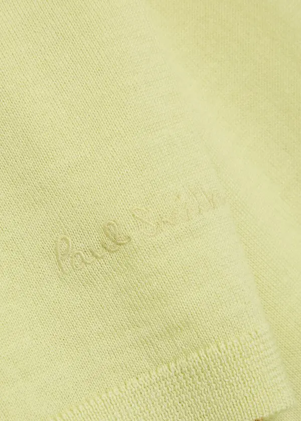 Paul Smith Logo-embroidered Merino Wool Polo Shirt