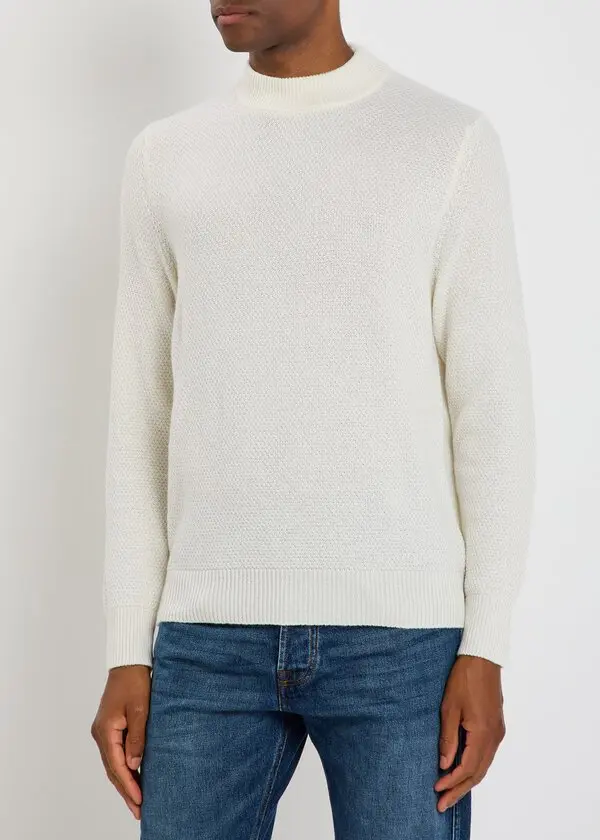 LARDINI Wool And Cashmere-blend Jumper