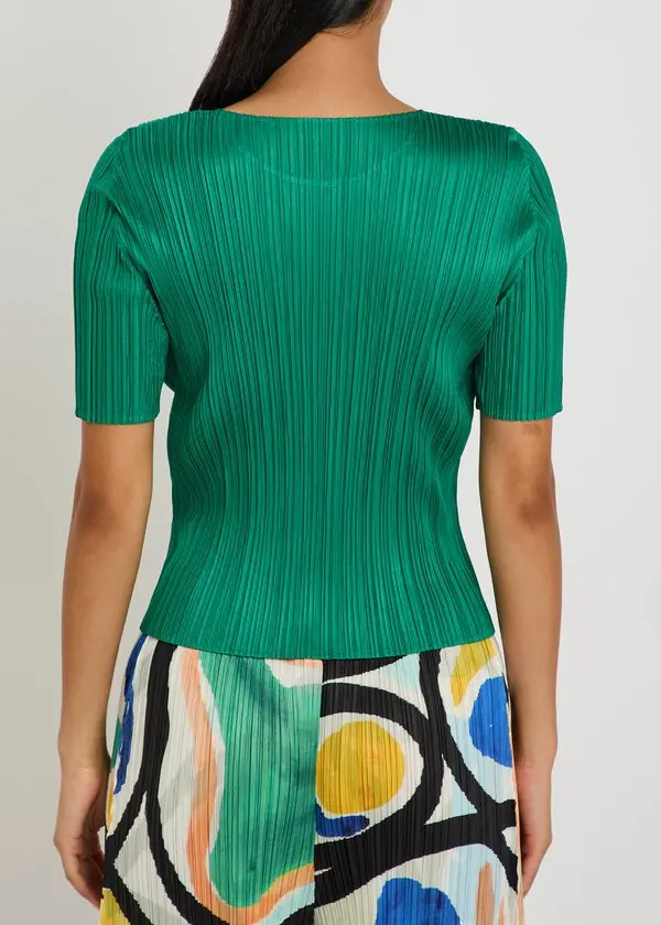 Issey Miyake Pleated Woven Top