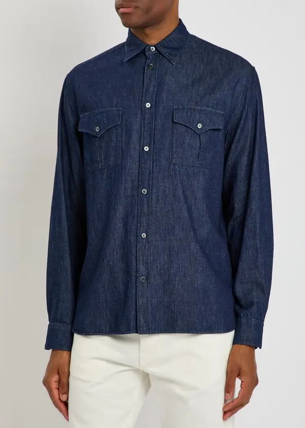 JIL SANDER Chest Pocket Denim Shirt