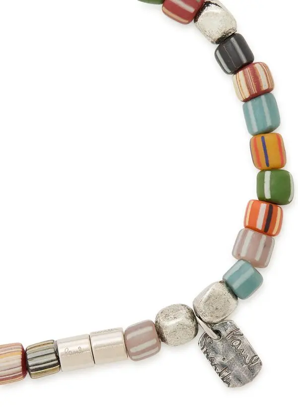 Paul Smith Striped Beaded Bracelet
