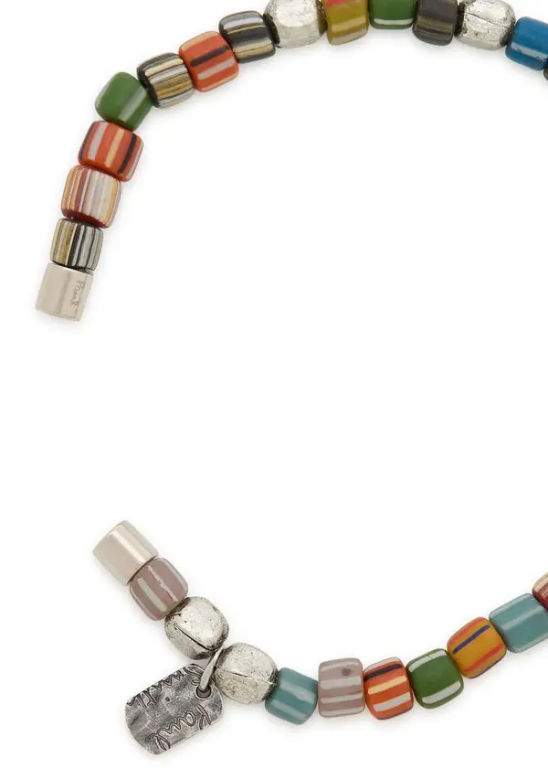 Paul Smith Striped Beaded Bracelet