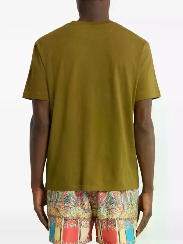 Etro Cotton Jersey T-shirt With Raised Pegaso Logo