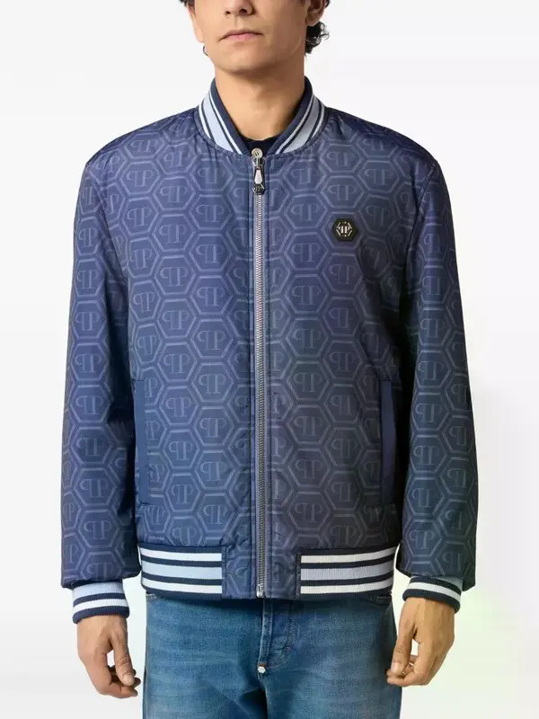 Philipp Plein Monogram-print Bomber Jacket