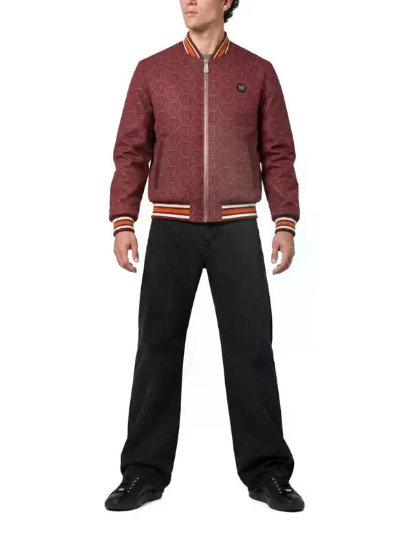 Philipp Plein Monogram-print Bomber Jacket