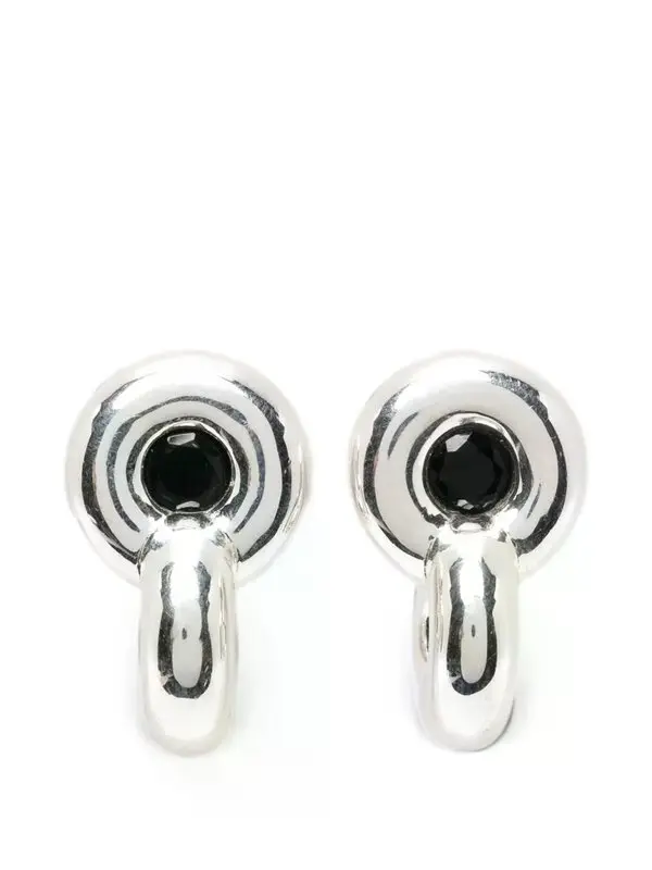 UNCOMMON MATTERS Infinity Crystal-embellished Earrings - Silver