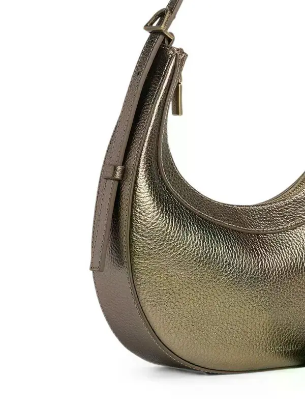 COCCINELLE Mini Whisper Metallic Leather Tote Bag