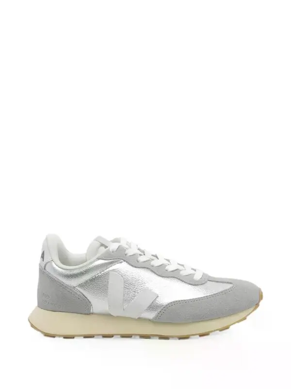 VEJA Rio Branco Ii Leather Oxford Grey White Sneakers - Silver