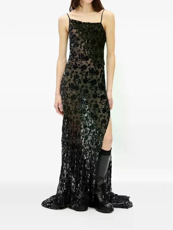 ANN DEMEULEMEESTER Aaricia Floral-devoré Maxi Dress