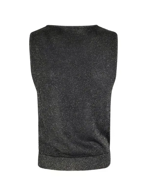ROBERTO COLLINA Metallic-effect Scoop-neck Top