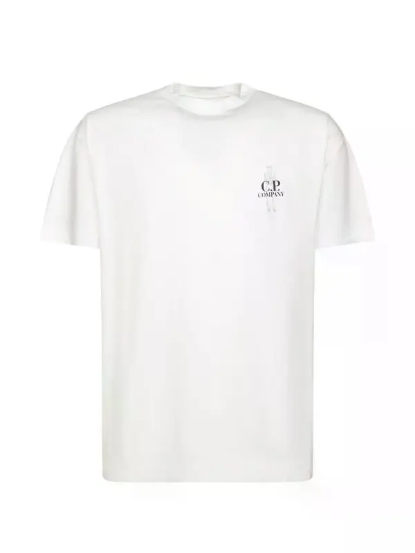 C.P. COMPANY Logo-print T-shirt - White