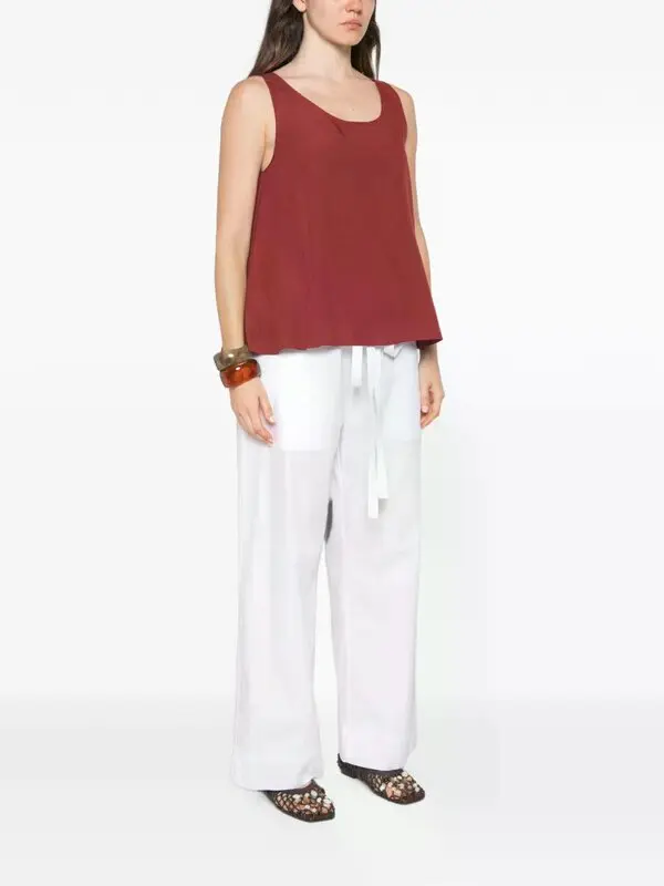 MOUTAKI Scoop-neck Sleeveless Blouse