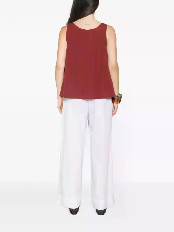 MOUTAKI Scoop-neck Sleeveless Blouse