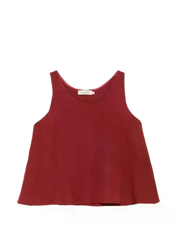 MOUTAKI Sleeveless Scoop Neck Blouse