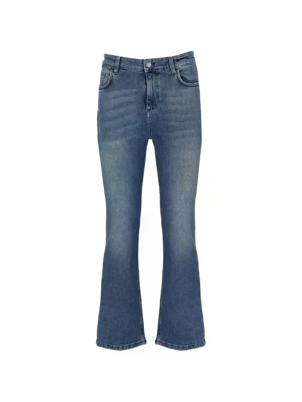 Marella Logo-patch Faded Jeans