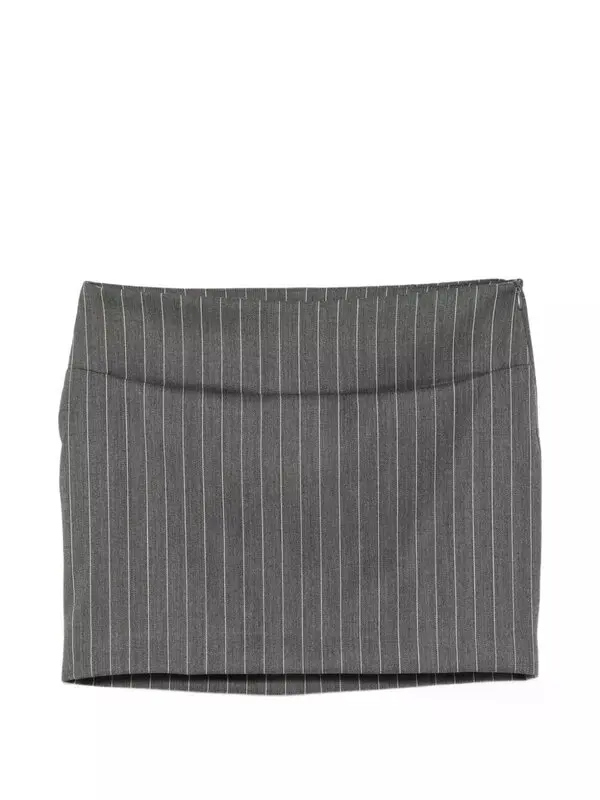 DONDUP Pinstripe-pattern Mini Skirt - Grey