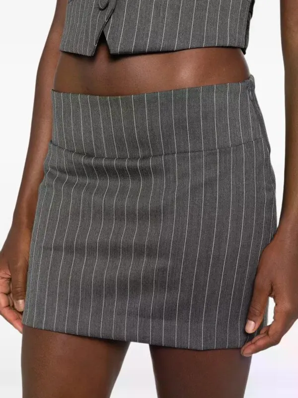 DONDUP Pinstripe-pattern Mini Skirt