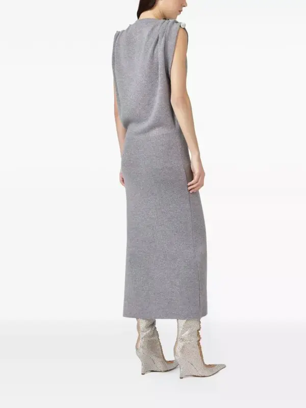 Giuseppe Di Morabito Embellished Knitted Midi Dress