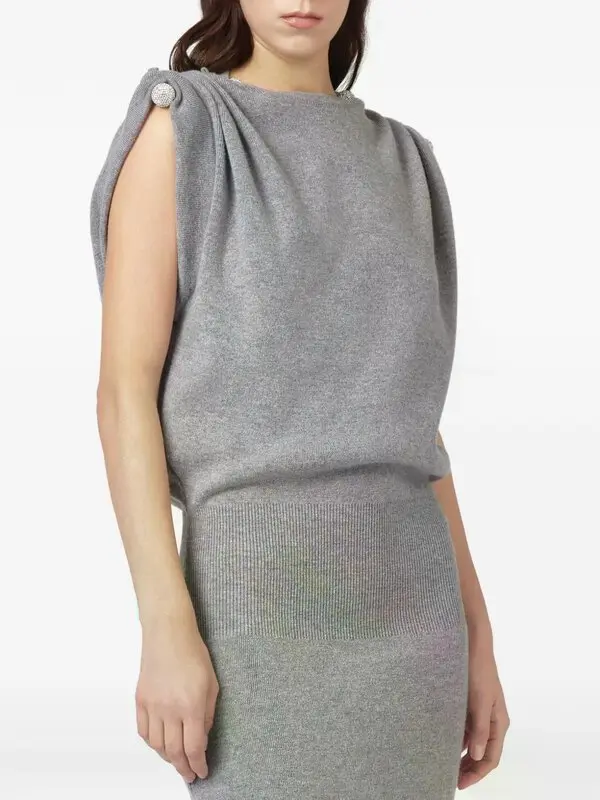 Giuseppe Di Morabito Embellished Knitted Midi Dress