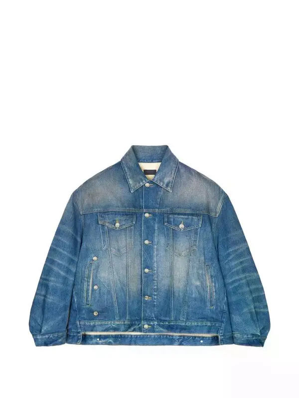 HAIKURE Janet Faded Denim Jacket - Blue