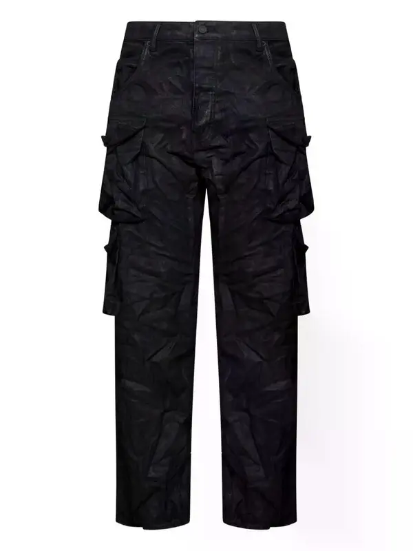 PURPLE BRAND Relaxed Double Cargo - Black