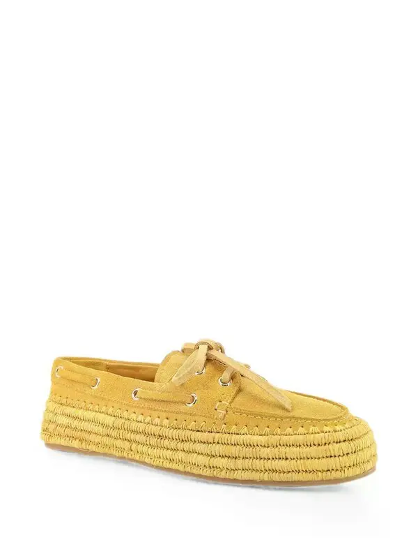 PALOMA BARCELO Penelope Lace-up Espadrilles - Yellow