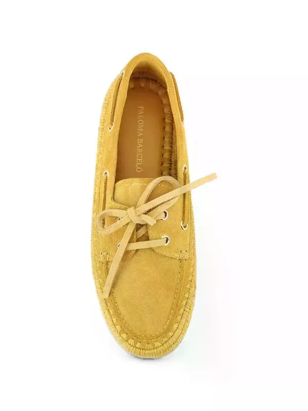 PALOMA BARCELO Penelope Lace-up Espadrilles - Yellow