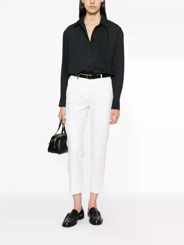 Peserico Cropped Slim-fit Trousers