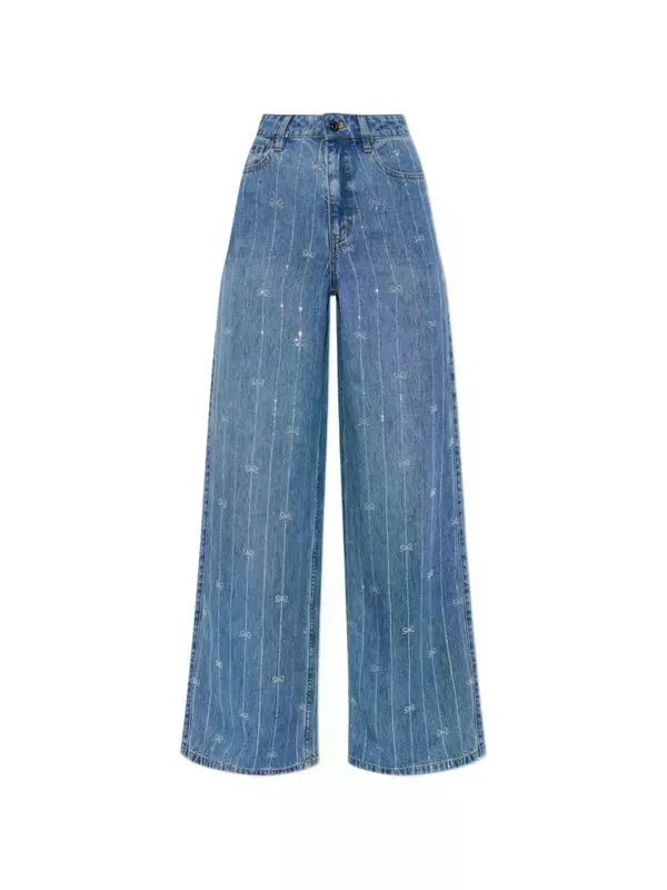 SELF-PORTRAIT Sequin-embellished Jeans