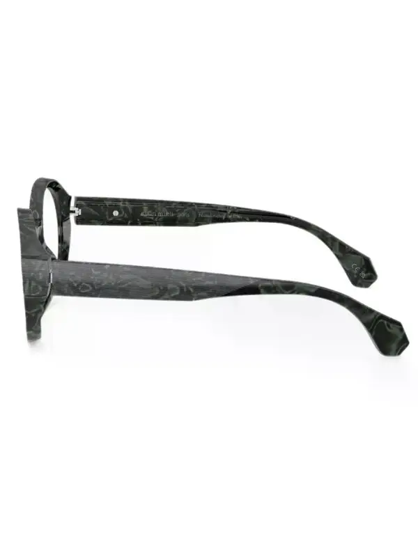 ALAIN MIKLI Round-frame Marbled Glasses