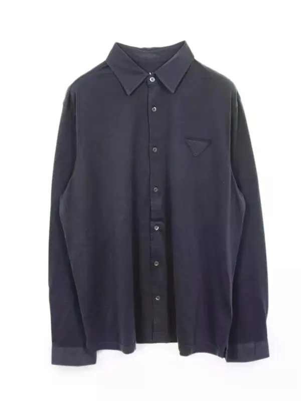 Prada 2020s Logo-detail Cotton Shirt
