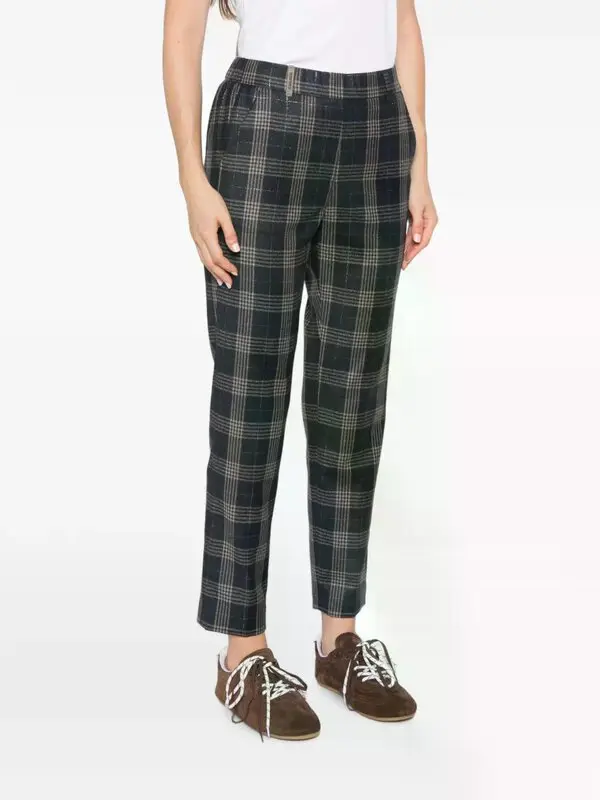 Peserico Check-pattern Trousers